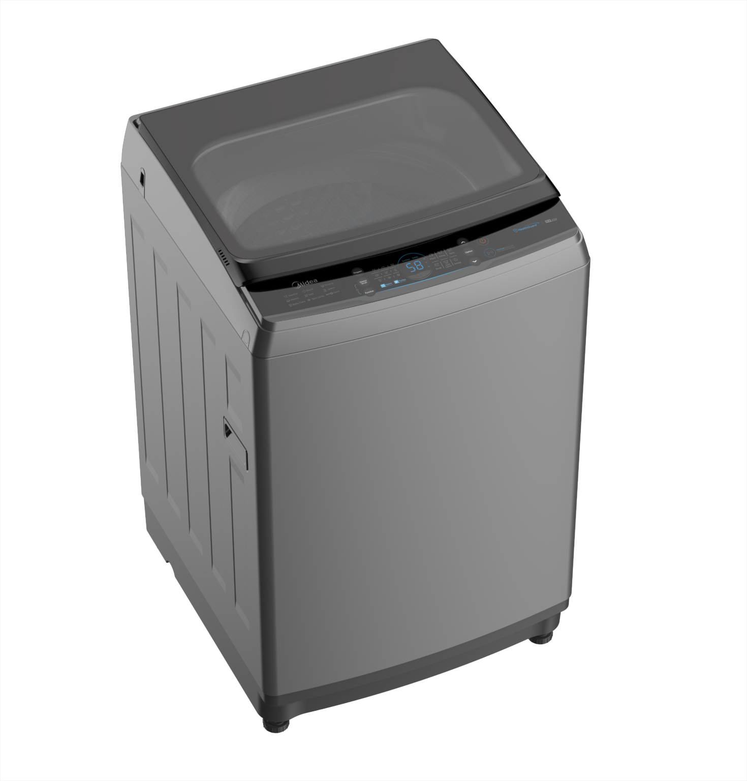 Midea Digital 13Kg Top Loader-Grey - Fourways Online